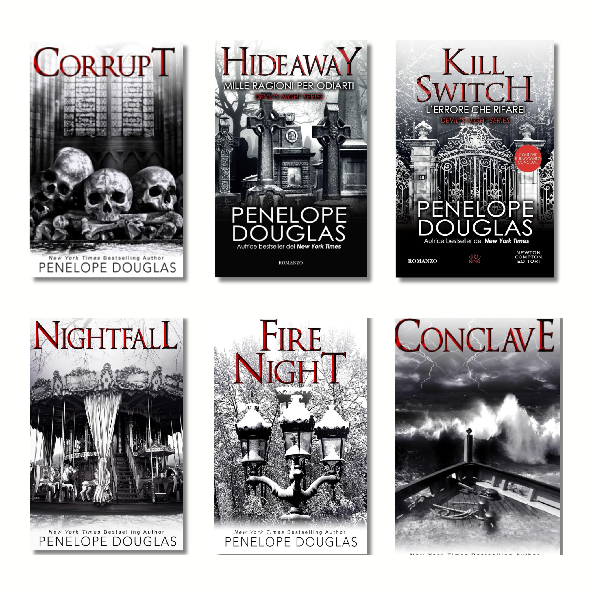 (Combo 6 Book) Corrupt + Hideaway + Kill Switch + Conclave + Nightfall ...